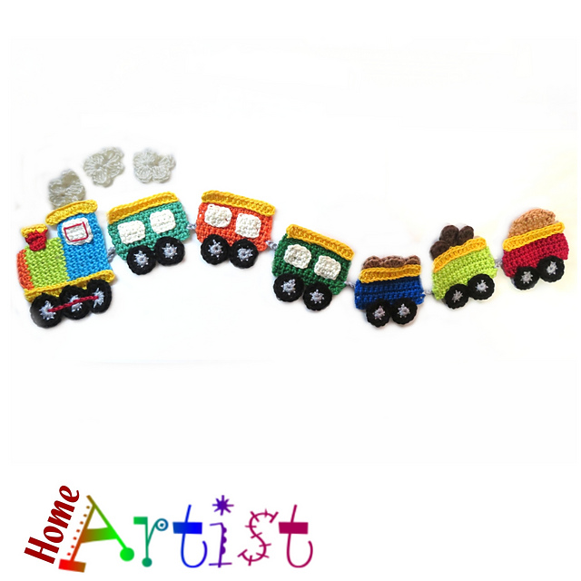 Ravelry: Train Applique pattern by Homeartist crochet
