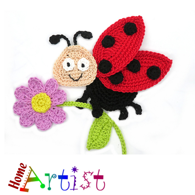 Ravelry: Ladybug & Flower pattern by Homeartist crochet