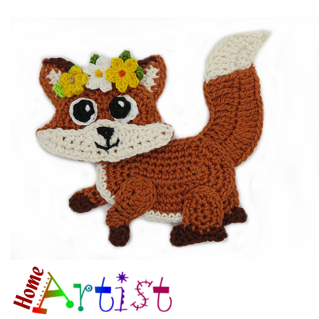 Ravelry: Fox Applique pattern by Homeartist crochet