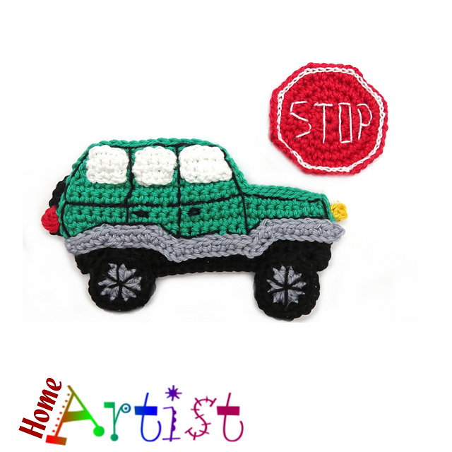 Ravelry: Car 2 Applique pattern by Homeartist crochet