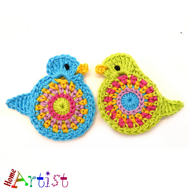 Ravelry: Bird Applique pattern by Homeartist crochet