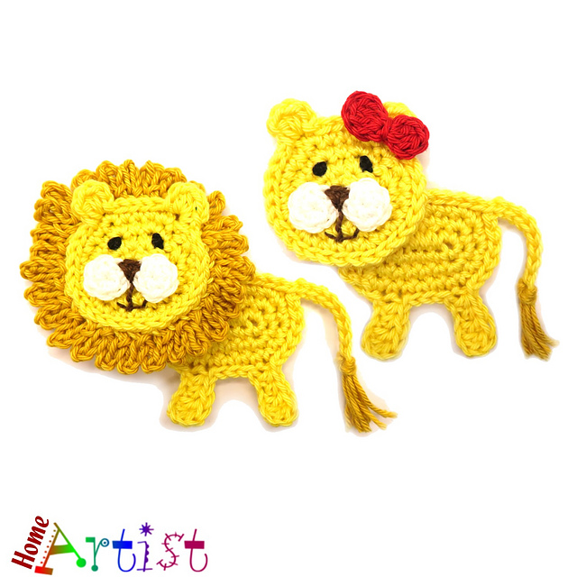 Ravelry: Lion Applique pattern by Homeartist crochet