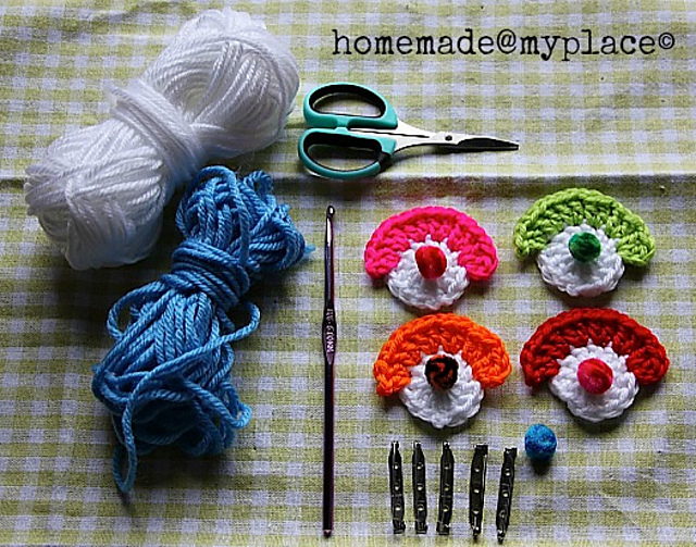 Ravelry: Mini Clown Faces pattern by Alessandra Poggiagliolmi