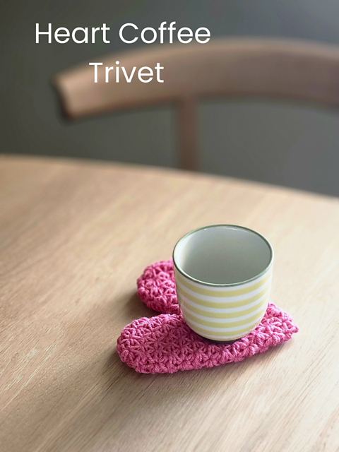 Ravelry: Heart Coffee Trivet pattern by Hookartdesign