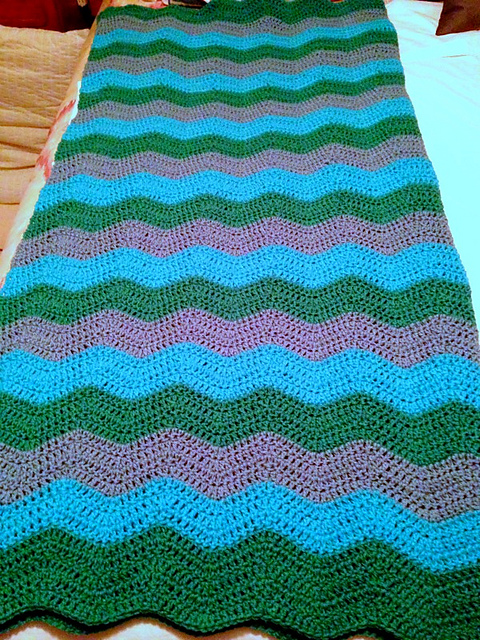 Ravelry: Chevron Ripple Afghan pattern by V. Noël