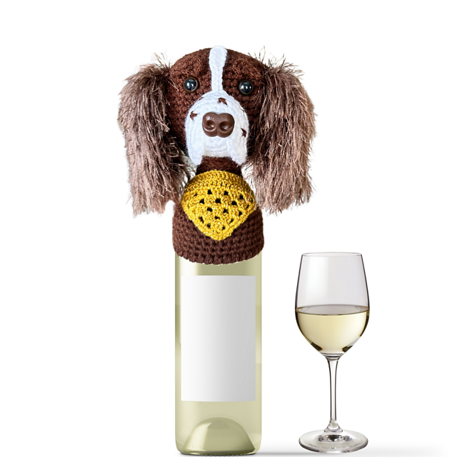Ravelry: Springer Spaniel Bottle Topper pattern by Hooked by Angel