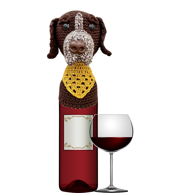 Ravelry: German Shorthaired Pointer Bottle Topper pattern by Hooked by Angel