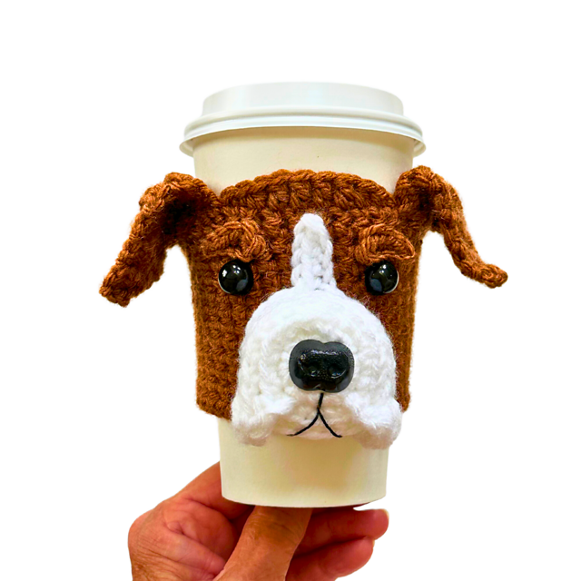 Ravelry: Boxer Puppy Cup Cozy pattern by Hooked by Angel