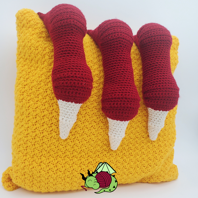 Ravelry: Dragon Claw Pillow pattern by Hooked by Kati