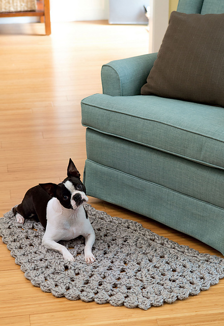 Ravelry: Lazy Puff Stitch Rug pattern by Karen Barnes