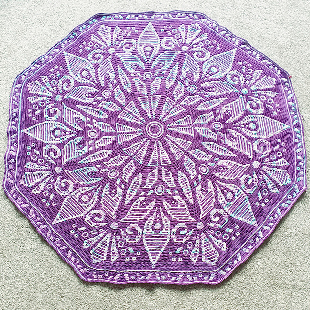Ravelry: Magic Fountain Mosaic Mandala pattern by Crochet Hooks and Magic