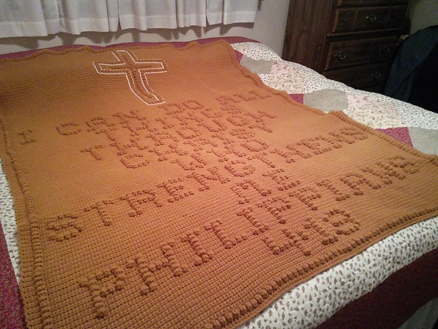 Ravelry: 196 Philippian 4:13 pattern by Nancy Liggins