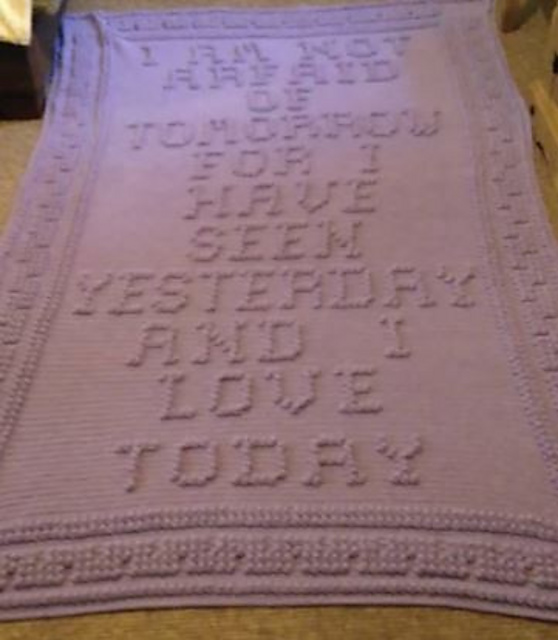 Ravelry: 265 I am not afraid pattern by Nancy Liggins