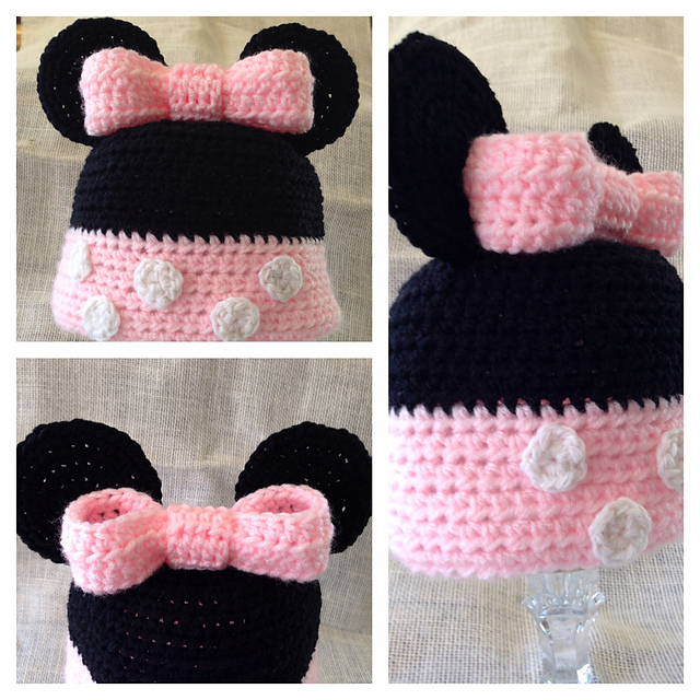 Ravelry: Minnie/Mickey Mouse Hat pattern by Amber Hoover