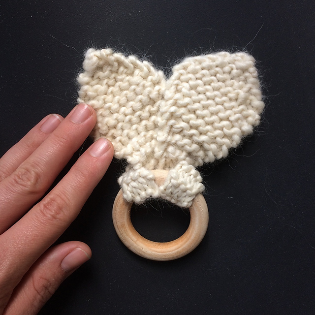 Ravelry: Knit Bunny Ears Teether pattern by Natasha Ball