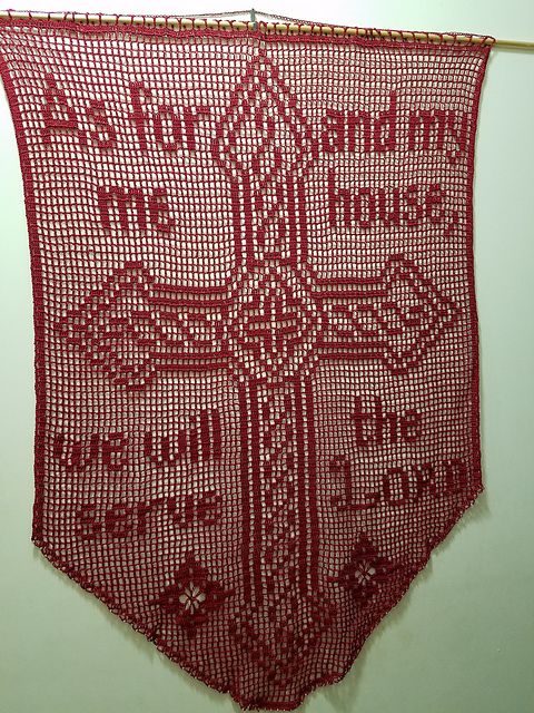 Ravelry: Celtic Cross Filet Hanging pattern by Heather Krieg