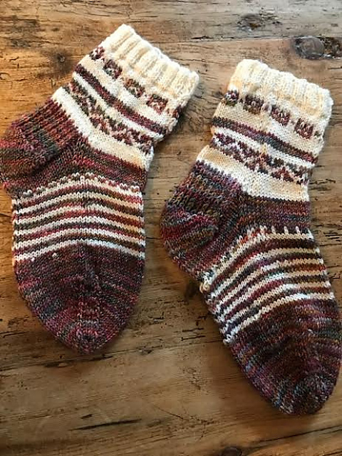 Ravelry: Twice as Easy Fair Isle Socks pattern by Kathy Boyer