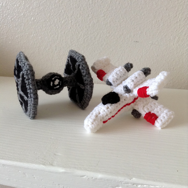Ravelry: TIE Fighter and X-Wing pattern by Ashley Nicole Hook