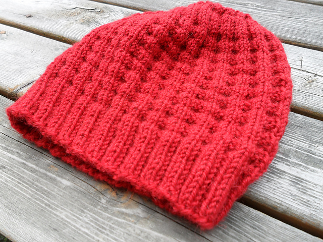 Ravelry: Breakfast Waffles Hat pattern by Cables and String Designs
