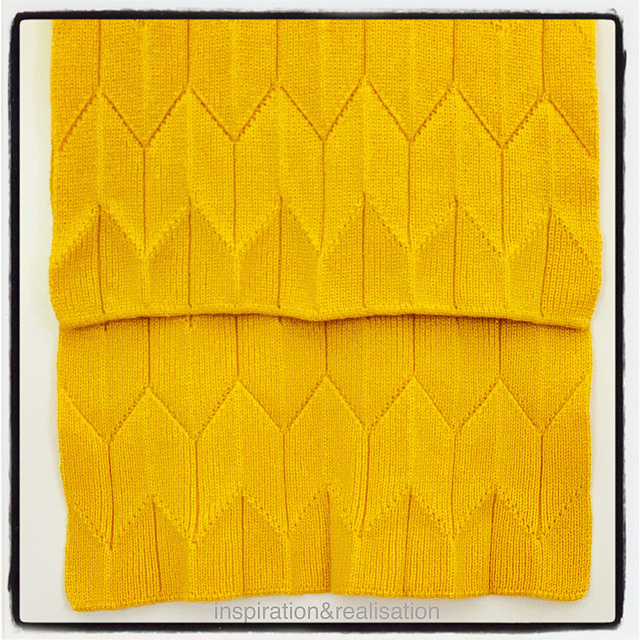 Ravelry: Miura-ori origami pattern by Donatella Mestriner