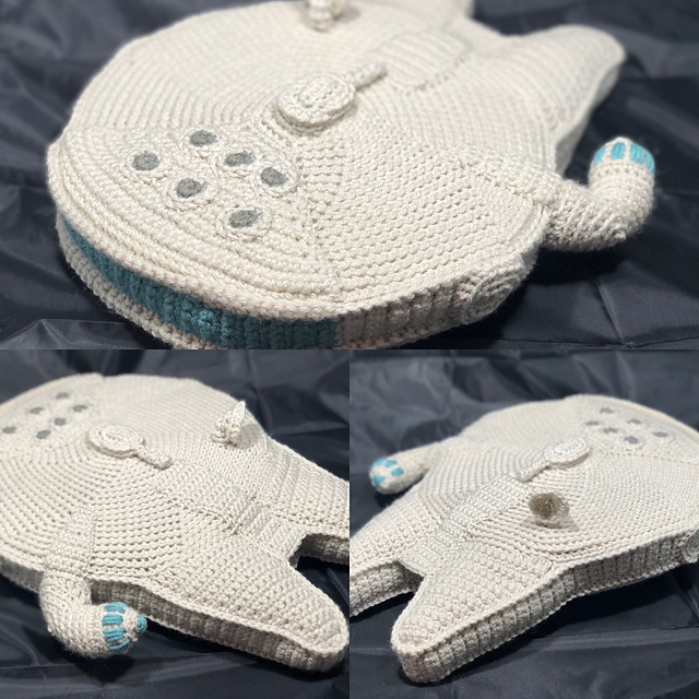 Ravelry: The Piece of Junk (Millennium Falcon) pattern by Nicole Ball