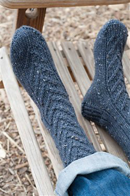 Ravelry: Braided Slipper Sock pattern by Ann Budd