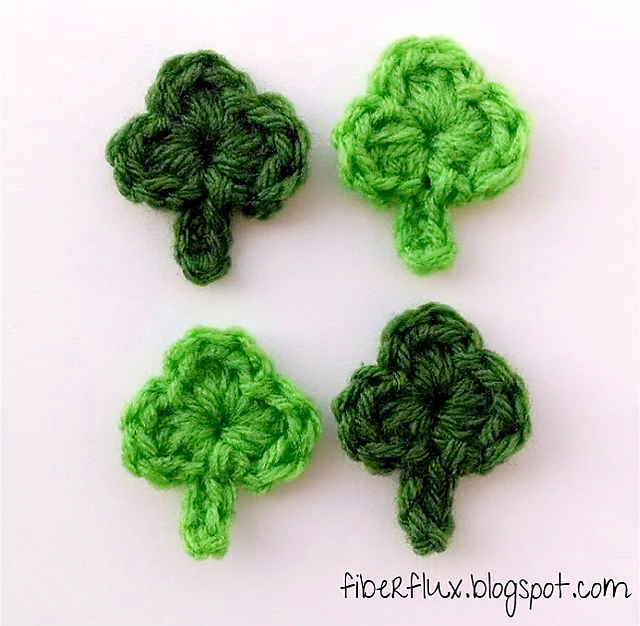 Ravelry: One Round Shamrock pattern by Fiber Flux / Jennifer Dickerson