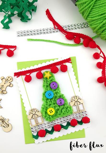 Ravelry: Crochet Holiday Greeting Card pattern by Fiber Flux / Jennifer ...