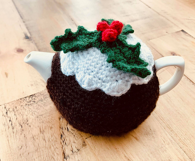 Ravelry: Christmas Pudding Tea Cosy pattern by Claudia King