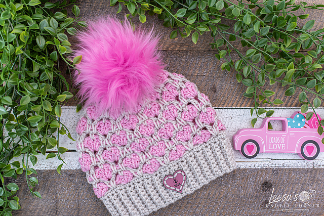 Ravelry: Snow Heart Beanie pattern by Leesa's Knotty Corner
