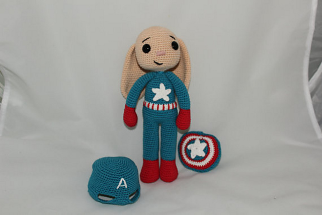 Ravelry: Captain America Bunny pattern by ilknur Karaca