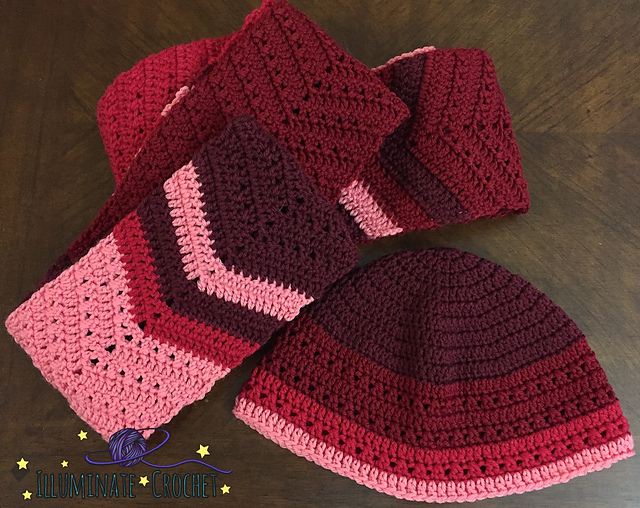 Ravelry: Redshift Infinity Scarf and Hat Set pattern by Sara Leighton