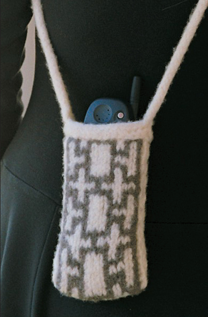Ravelry: Felted Cell Phone Tote pattern by Jean Lampe