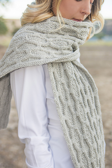 Ravelry: Honeycomb Maze Scarf pattern by Deborah Newton