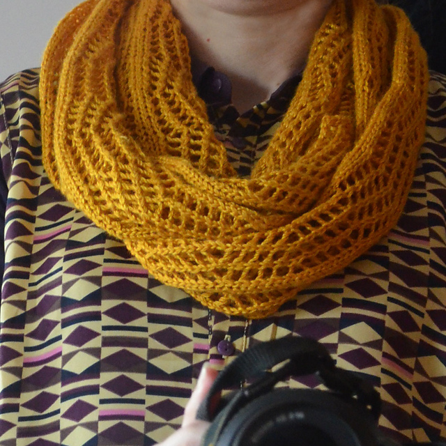 Ravelry: Chevron Lace Cowl pattern by IndieStarr
