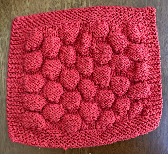 Ravelry: Bubble Squares Dishcloth pattern by Anne With