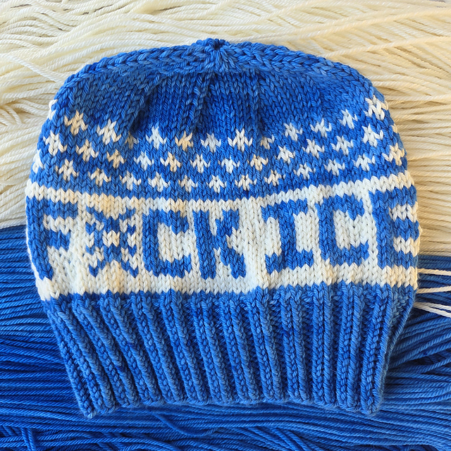 Ravelry: "F*CK ICE" Fairisle Hat pattern by Elle Ross