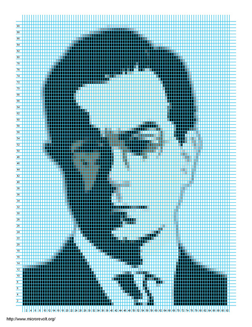 Ravelry: Stephen Colbert face Chart large pattern by Stacy Morrison