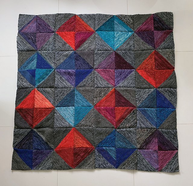 Ravelry: Knitter's Quilt: Dancing Diamonds pattern by Cate Carter-Evans