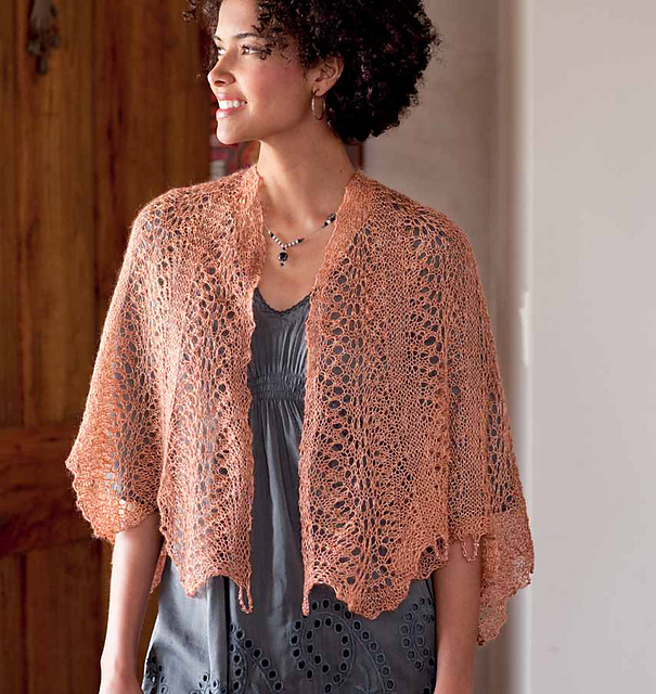 Ravelry: Tama Bead-Trimmed Seashell Shawlette pattern by Kristin Omdahl