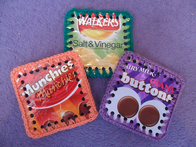 Ravelry: Crisp Packet Coaster pattern by Jordan Norrington
