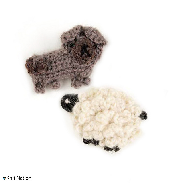 Ravelry: Knit Nation Mascots - Pug and Sheep pattern by Irene Strange
