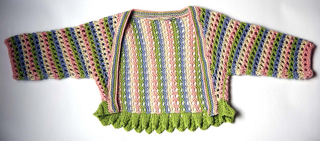 Ravelry: Girl's Spring Shrug pattern by Irina Poludnenko