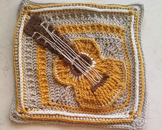 Ravelry: To Square Guitar pattern by Iris Fait