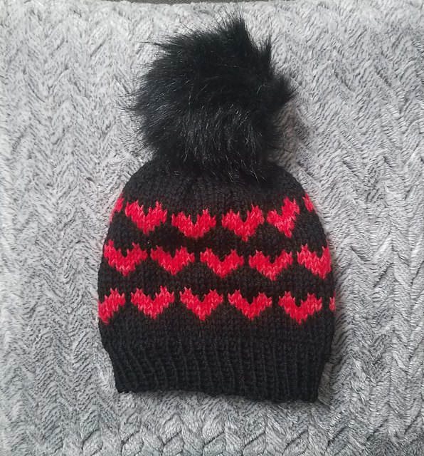 Ravelry: Valentine's Day Beanie pattern by Jeri Sullivan