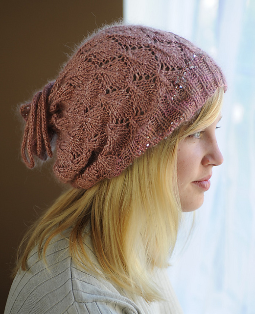 Ravelry: Drawstring Hat with a Little Splash pattern by Sharon Sorken