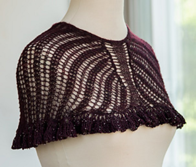 Ravelry: Lacy Cape pattern by Laura Zukaite