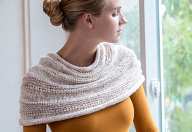 Ravelry: Sheer Rounds Shoulder Capelet pattern by Laurie Kimmelstiel