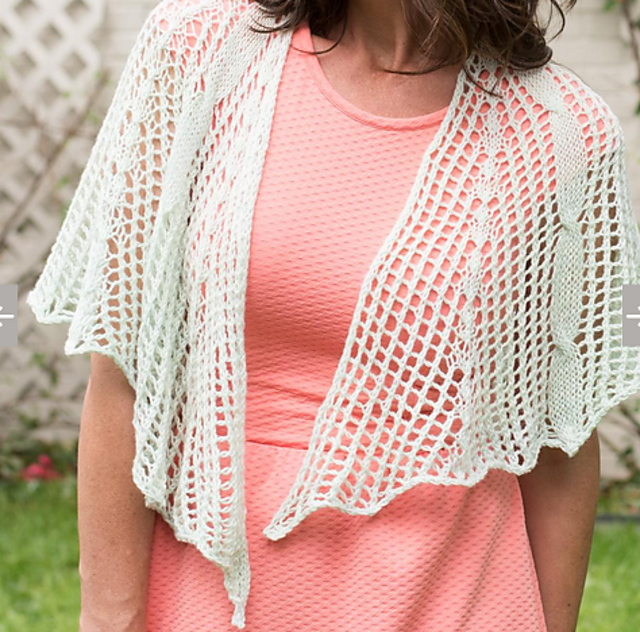 Ravelry: Mint Trellis Shawl Kit pattern by Iris Schreier