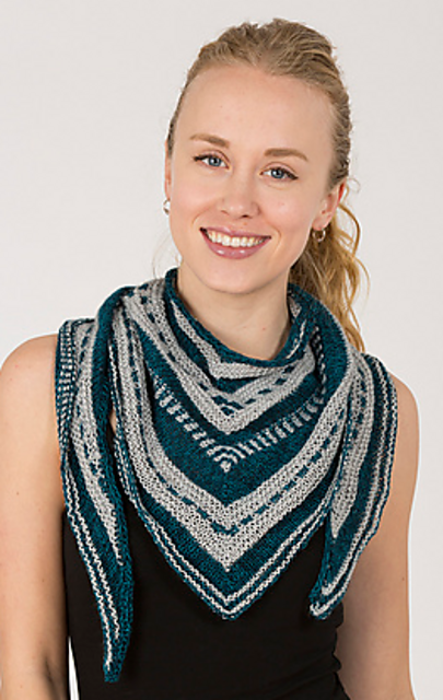 Ravelry: Graphic Triangle Shawl pattern by Iris Schreier